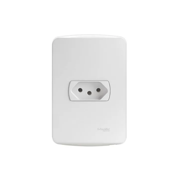 Tomada Simples 10A Branca Decor SCHNEIDER